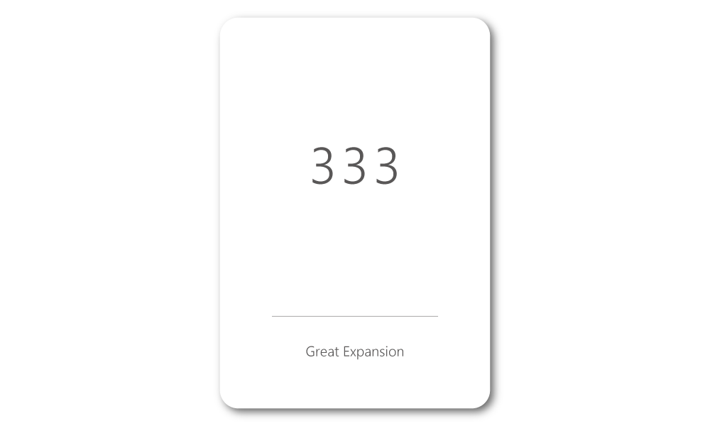 333 Great Expansion ｜Numbers.｜オラクルカード | Timeless Edition