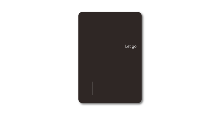 Let go｜Do. Oracle Card | Timeless Edition