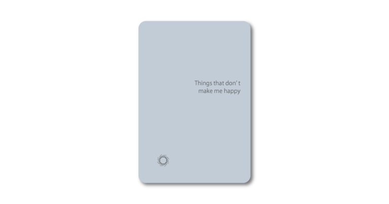 Things that don't make me happy｜Let go. Oracle Card | Timeless Edition