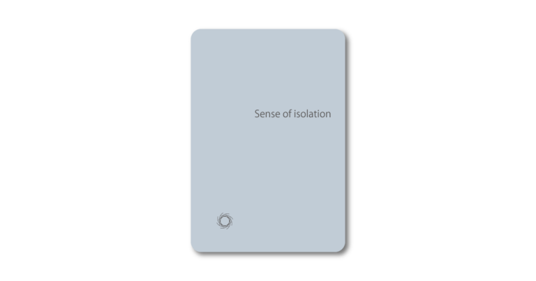 Sense of isolation｜Let go. Oracle Card | Timeless Edition