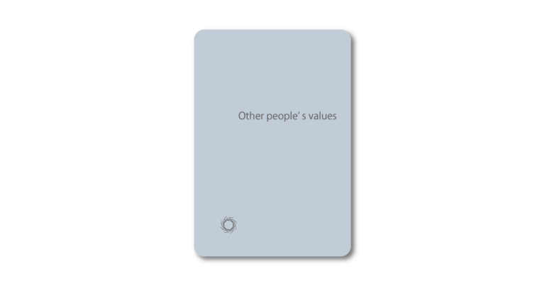 Other people's values｜Let go. Oracle Card | Timeless Edition