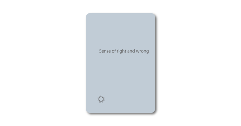 Sense of right and wrong｜Let go. Oracle Card | Timeless Edition